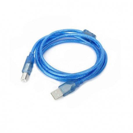 Cable USB (AM/BM) 3M Transparent 2.0 Pro - WIKI High Tech Provider