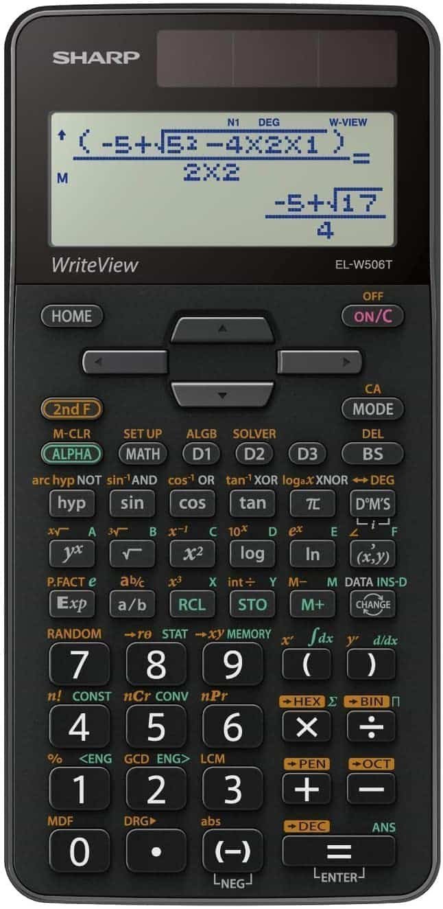 Calculatrice Scientifique SHARP EL-W506T-GY Gris - WIKI High Tech Provider