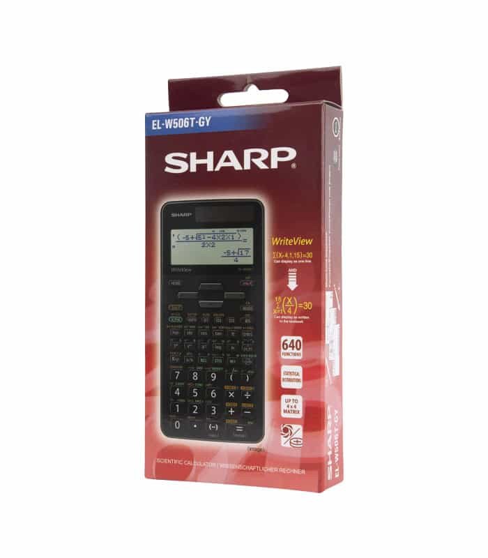Calculatrice Scientifique SHARP EL-W506T-GY Gris - WIKI High Tech Provider