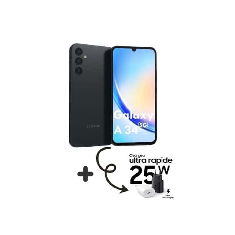 Smartphone Samsung Galaxy A34 5G (6+128Go) Graphite - WIKI High Tech ...